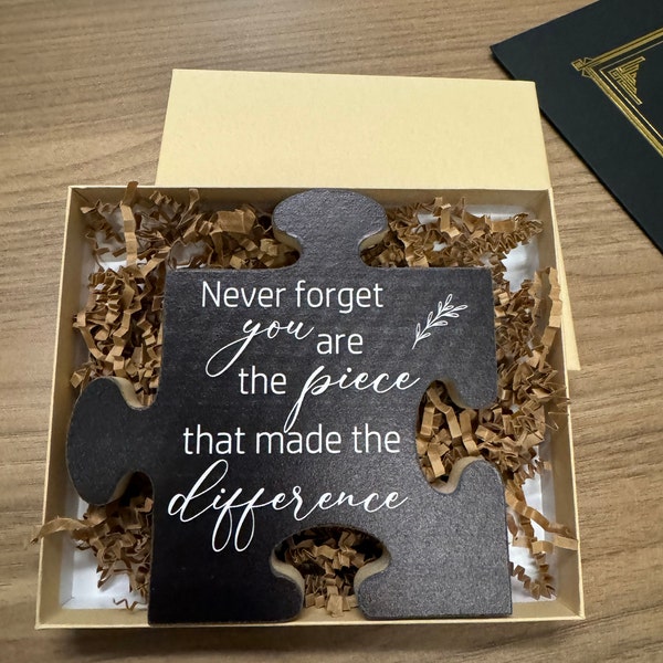 Personalized Puzzle Piece Mentor Gift: Thank You, Farewell Coworker ...