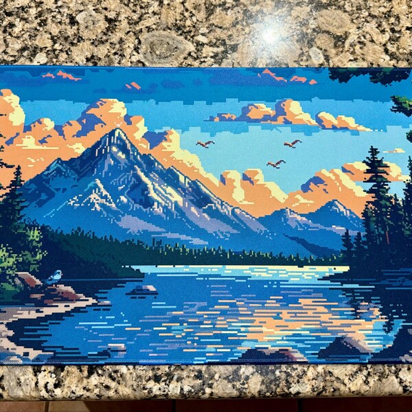 Scenic Art Trees and Sun Playmat High Quality and Detailed Art Playmat ...