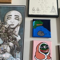 Malerei auf Leinwand Pepe Ez Clap - Etsy.de