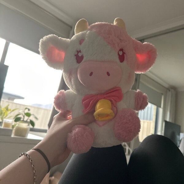 Sunshine the Lemon Cow Plush Kawaii Gift for Kids Cottagecore Stuffed ...