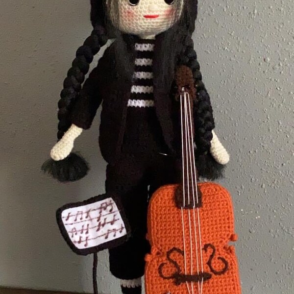 Wednesday Addams Cello Costume Only Pattern Pdf TUTORİAL ENGLİSH - Etsy