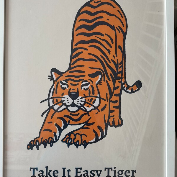 Retro Tigers Poster Digital Download - Etsy
