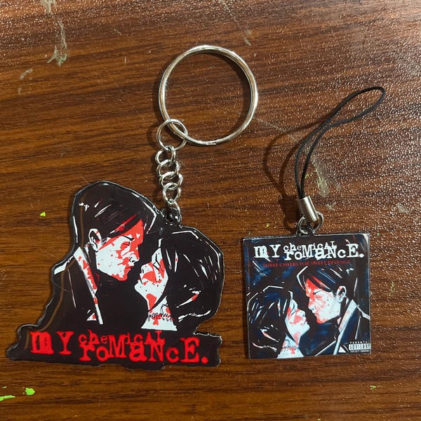 My Chemical Romance MCR Best Friend Keychain Accessories Earrings Phone ...