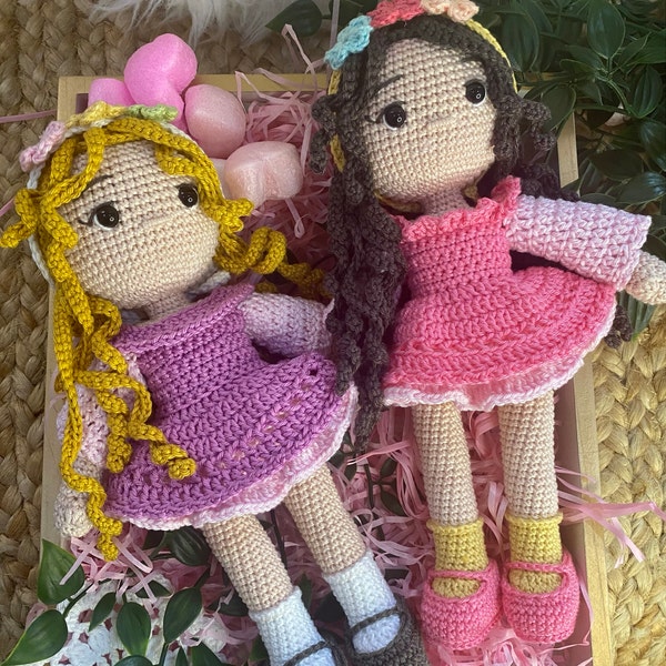 Crochet Chestnut Doll Pattern, Amigurumi Girl Doll Tutorial (PDF) - Etsy