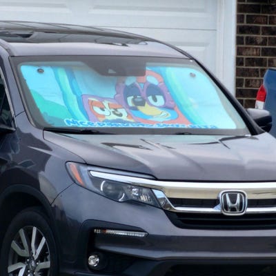Bluey Auto Sunshade Car, Cartoon Car Sunshade, Bluey Car Sunshade ...