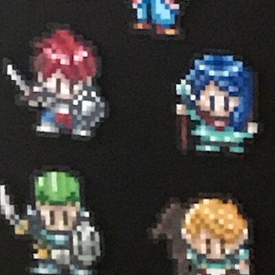 Final Fantasy IX: Perler Bead Sprites Zidane, Garnet, Vivi, Steiner ...