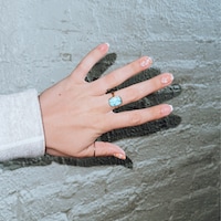 Buy Copper White Calcite Square 10mm Micron Gold Plated 925 Online in ...