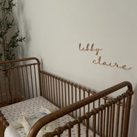 36 Inch Wood Script Nursery Baby Room Name Laser Cut Sign Cursive First ...