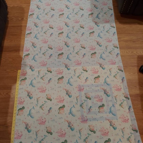 Baby Quilt Panel for Girl, Fabric Panel for Baby Quilt, Child Fabric ...