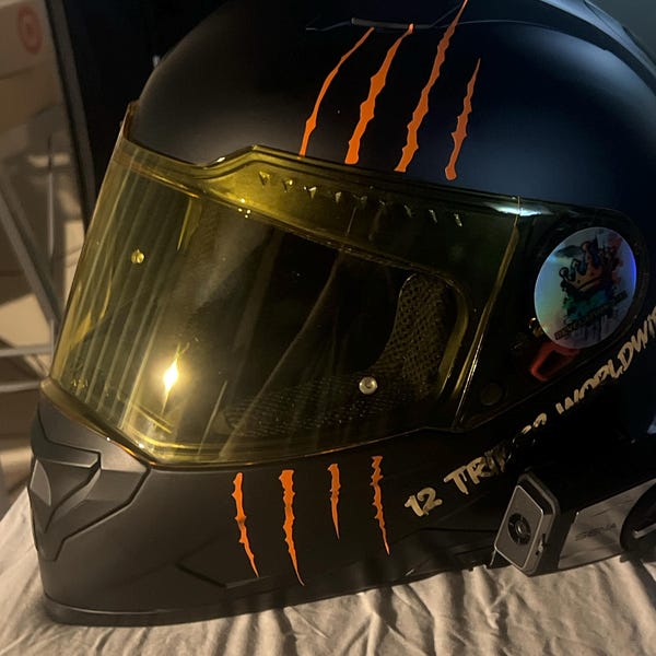 Motorcycle Helmet Sticker | Motorcycle Sticker | Claw Claws Scratches ...