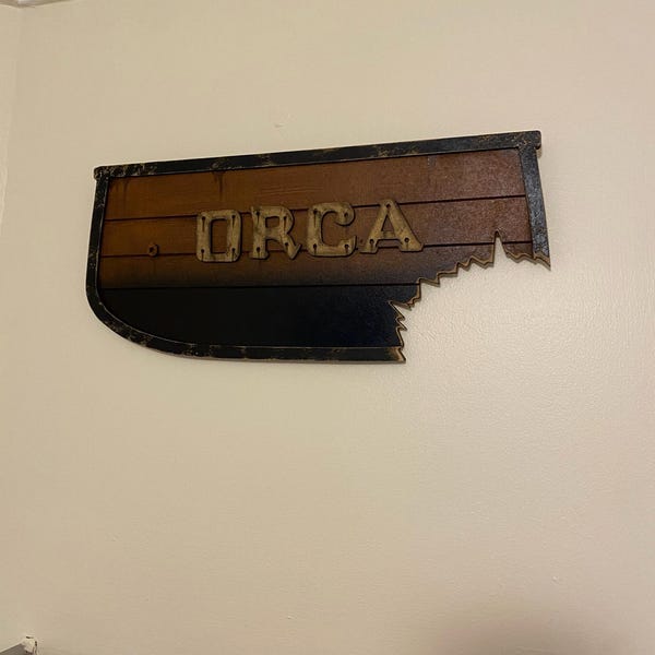 Orca Sign / Jaws Sign - Etsy
