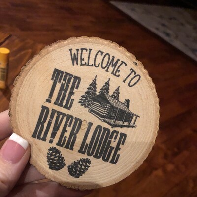 Personalized Lake House Coasters Lake House Gift Wood Slice Coasters ...