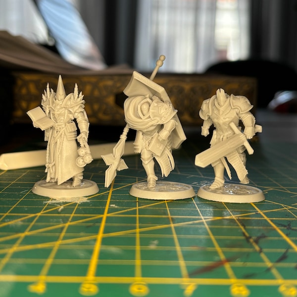Crusaders Set Miniature Paladin Mini Dungeons and Dragons Mini RPG ...