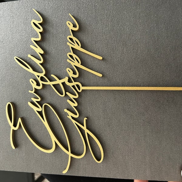 Personalized Cake Topper, Custom Names Cake Topper, Mr and Mrs Cake ...