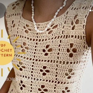 Crochet Top Pattern Sleeveless// Donna // Summer Crochet Pattern ...