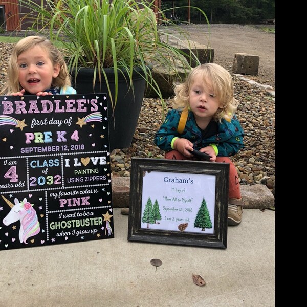 Unicorn First Day of School Sign, Back to School Sign, First Day of ...