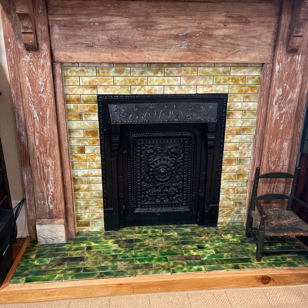 1920s Arts & Crafts Stunning Fireplace Surround, Antique Rookwood Tile ...