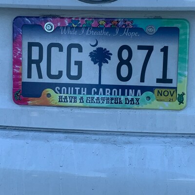 Have a Grateful Day License Plate Frame Dancing Bears and Terrapin ...
