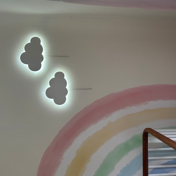 Rainbow Wall Light Led, Nursery Lamp, Kids Wall Light, Lamp Shade ...