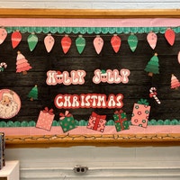 Christmas Bulletin Board Kit | Classroom Decor | Retro - Etsy Canada