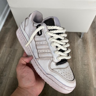 Thick Rope Shoe Laces Cream Sail off White Braided Shoelaces Travis SB ...