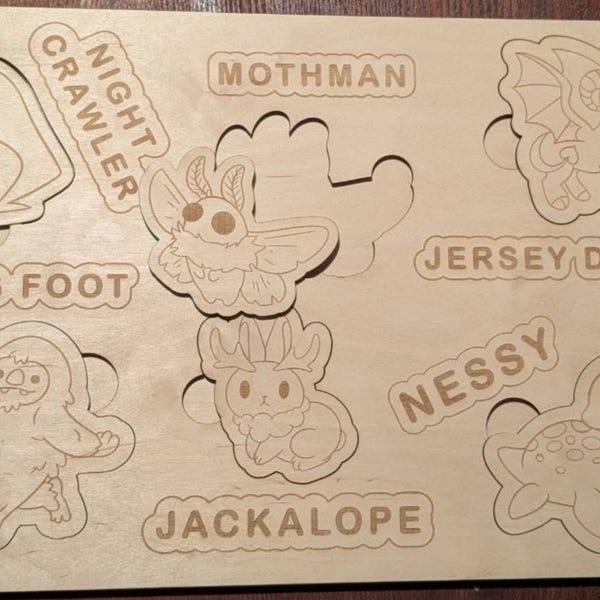 Cryptids/mythology Chibi SVG + PNG Bundle - Etsy