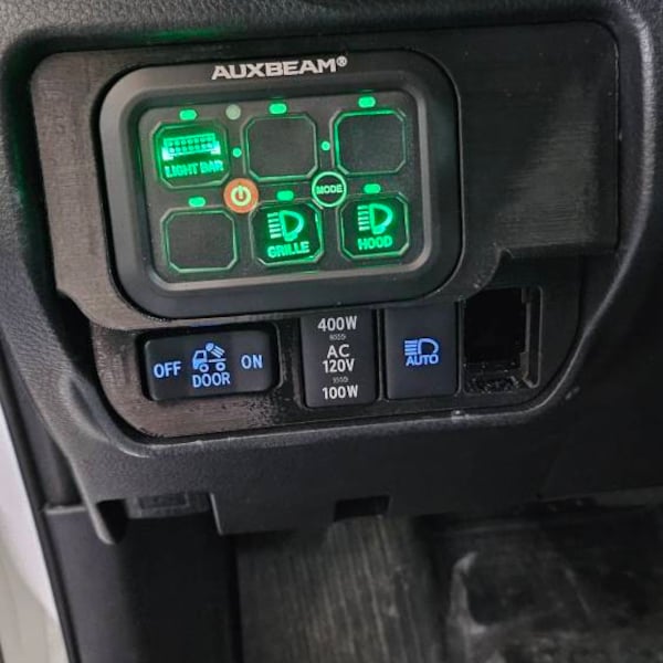 Toyota Tacoma 3rd Gen Switch Panel Insert for Pedal Commander (PC-38 ...