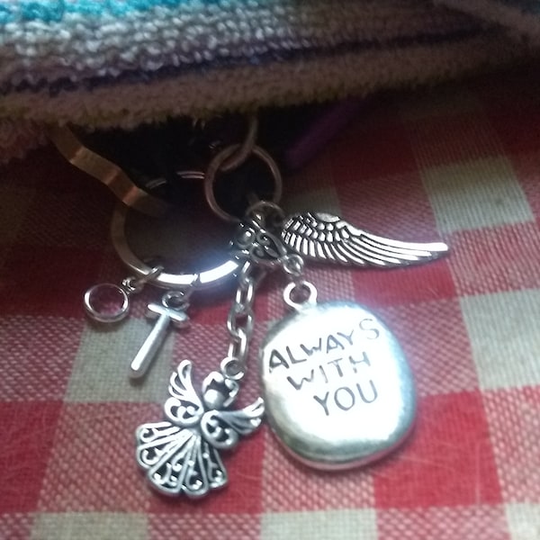 Angel Keyring, Sympathy Keychain, Memorial Key Ring, Condolence Gift ...