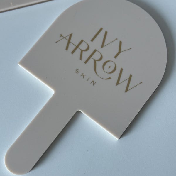 Handheld Custom Name/logo Mirrors - Arch - Etsy