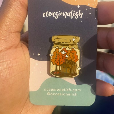 Jar of Autumn Enamel Pin Fall, Halloween, Gifts, Hostess, Holiday - Etsy