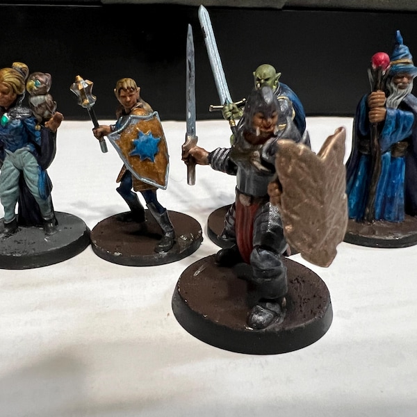 Hand Painted Warrior Fighter Miniature for Dungeons and Dragons and ...