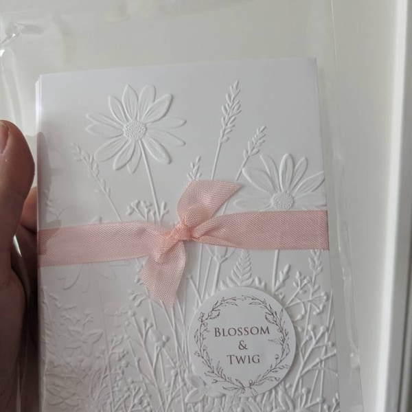 Embossed Note Cards, Vintage Style Note Cards, Note Card Set With ...