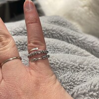 Fidget Ring W Morse Code Initial Ring Anxiety Ring Stainless - Etsy Canada