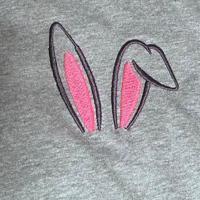 Bunny Ears Embroidery File, 5 Sizes, Instant Download - Etsy
