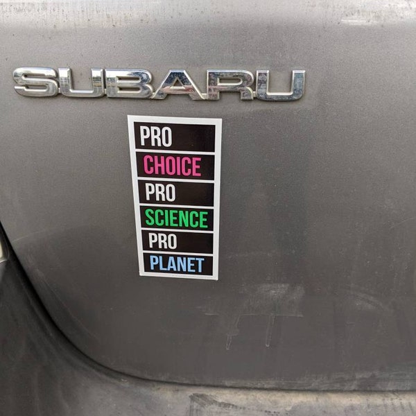 Pro Choice Pro Science Pro Planet Vinyl Sticker - Etsy