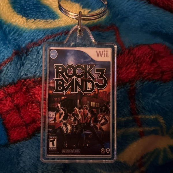Nintendo Wii Game Art Video Game Keychain | Chain | Hanger | Pendent (2 ...
