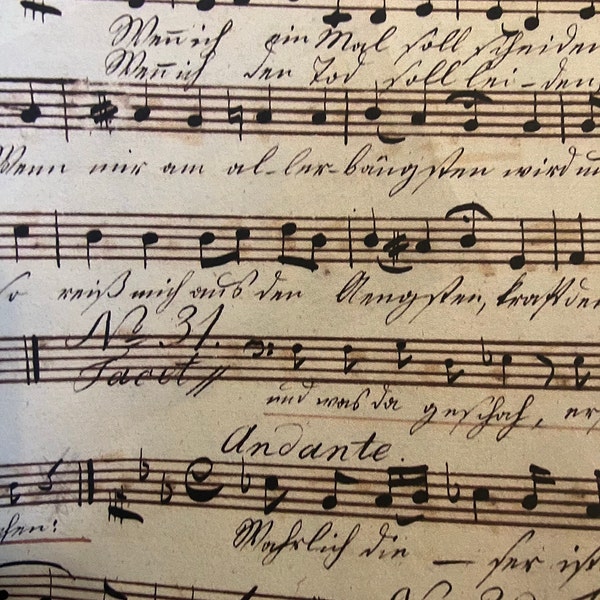 Antique Music Digital Papers - Old Music Backgrounds - Sheet Music - 16 ...