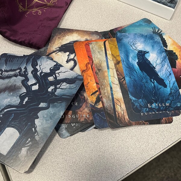 Wisdom of the Raven Oracle Deck - 52 Card Oracle Deck Featuring ...