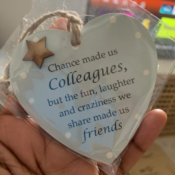 Thank You for Your Kind Help and Support Wooden Gift Heart Plaque/sign ...