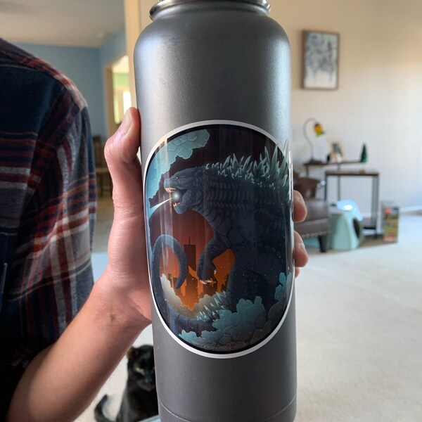 Godzilla King of Monsters 5 Inch Vinyl Sticker & Kaiju Collectable Card ...