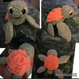 Rose Turtle Crochet Pattern PDF Download, Beginner Friendly Amigurumi ...