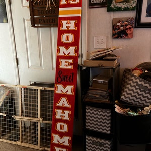 Chiefs Welcome 6ft Porch Sign Chiefs Welcome Sign Chiefs Porch Leaner ...
