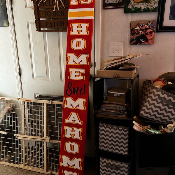 KU/KSU House Divided Porch Leaner, House Divided Porch Leaner, Ku ...