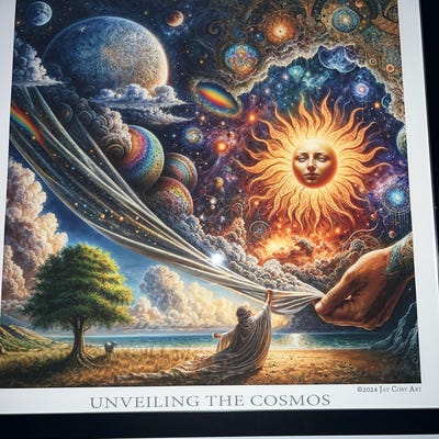 Eternal Reverie: Abstract Visionary Art Print Abstract Wall Art ...