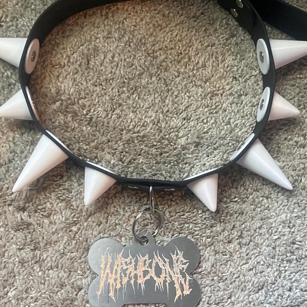 Aroace Chunky Spike Collar | Fursuit Collar | Cosplay Collar | Costume ...