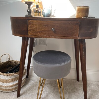 Long Slim Dressing Table, Wave Dressing Table, Mid Century Console ...