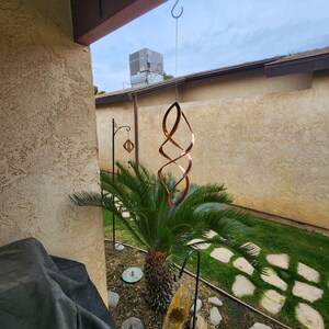 Infinity Copper Sculpture, Wind Spinner, Garden Art - Etsy