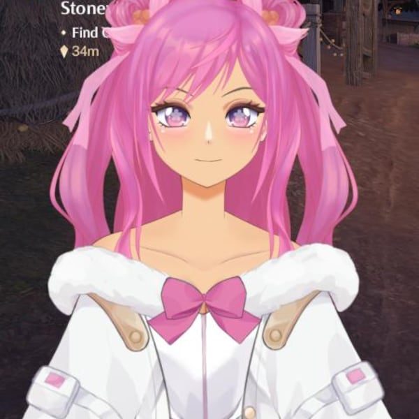 Vtuber Asset | Rigged Peony Ensemble Outfit - Etsy