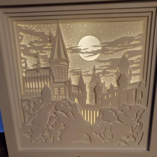 Home | House Paper Flower Shadow Box Frame - Etsy