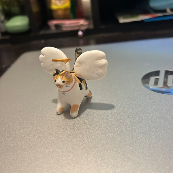 Custom Clay Cat Figurines, Tiny Hand-painted Clay Cats, Tiny Cat ...